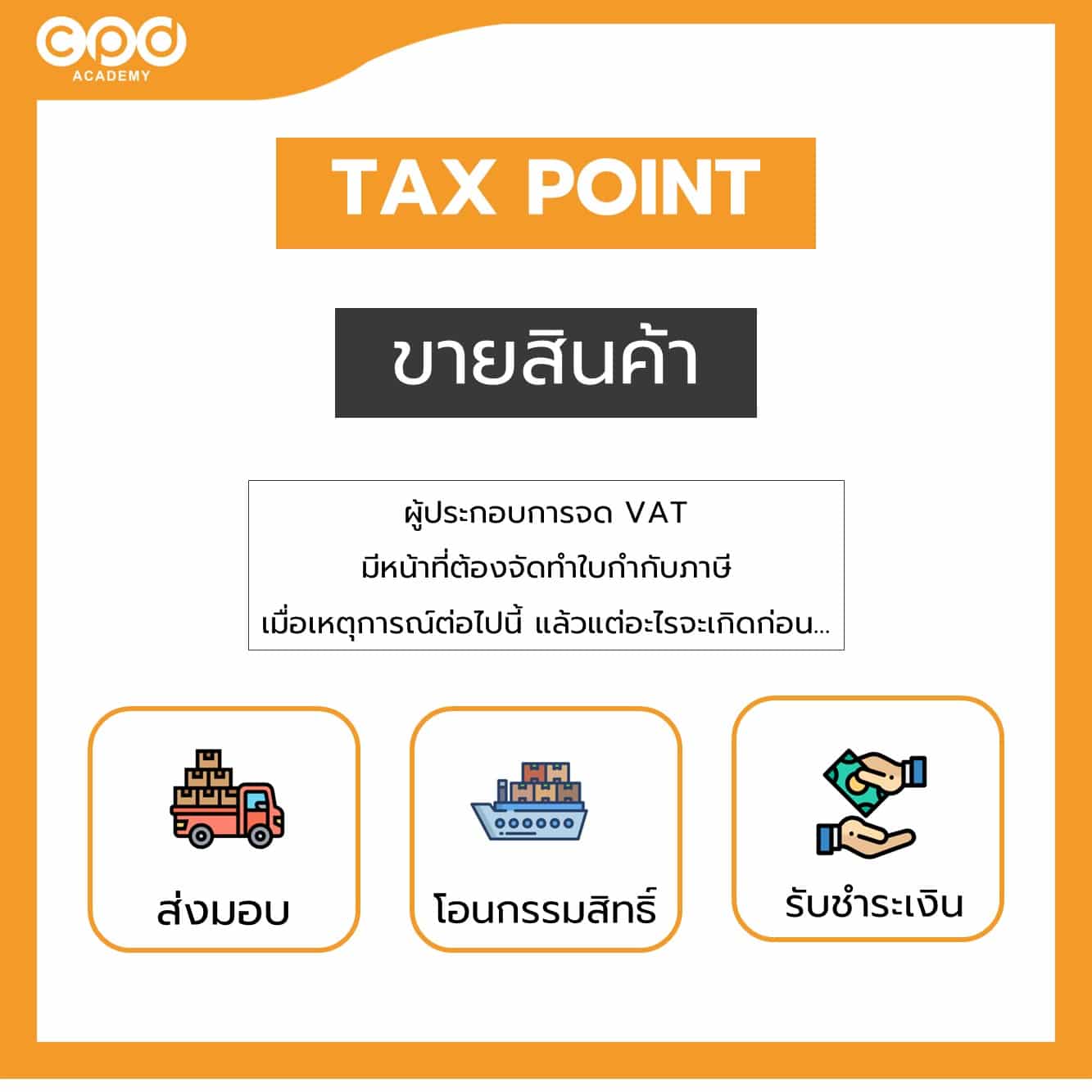 ใบกำกับภาษีต้องออกเมื่อไร 2 Tax Point มีเรื่องอะไรต้องเช็คบ้าง