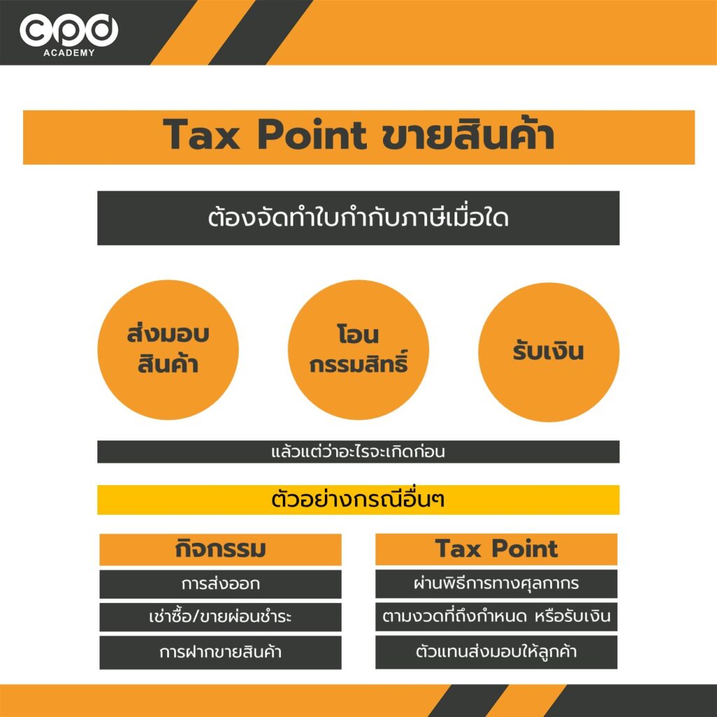 สรุป Tax Point คืออะไร ขายและให้บริการออกใบกำกับต่างกันไหม